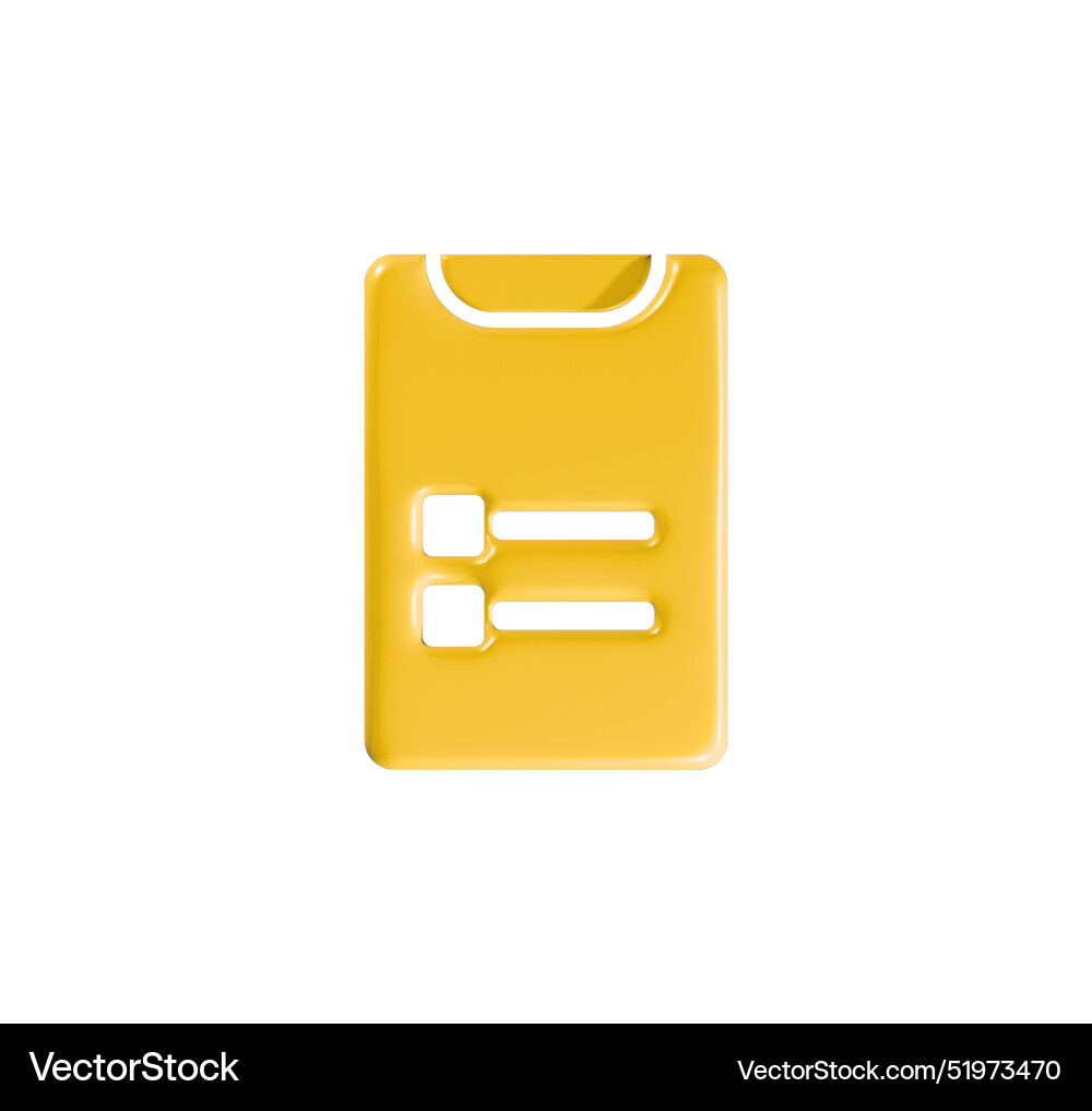 File 3d icon Royalty Free Vector Image - VectorStock