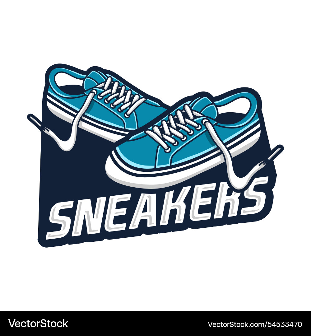 Sneaker logo Royalty Free Vector Image - VectorStock