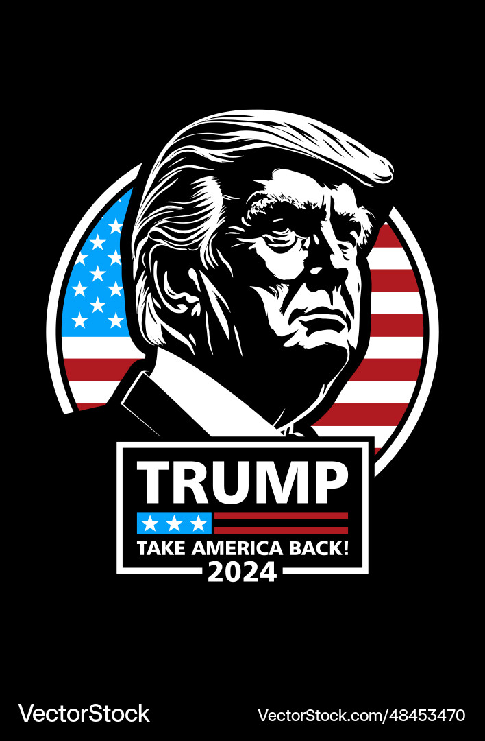 Trump Take America Back Royalty Free Vector Image