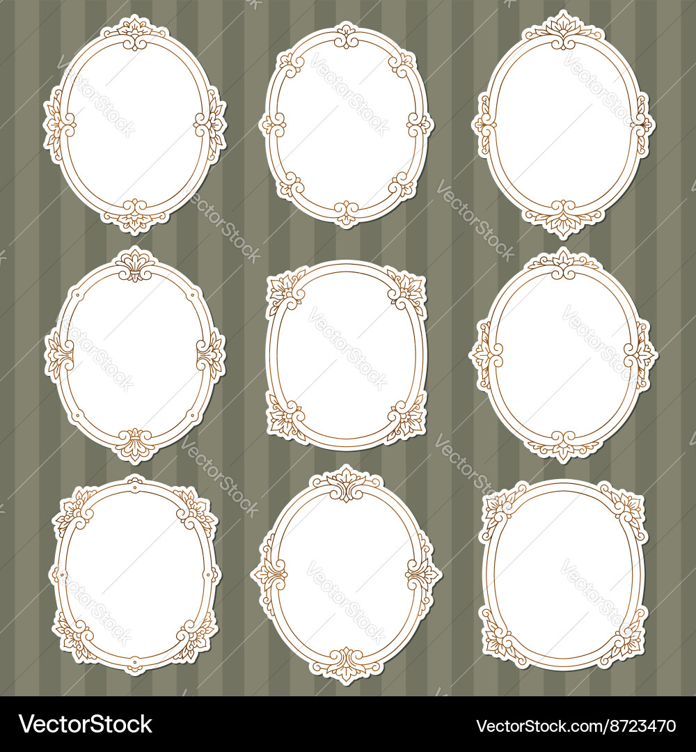 Vignette Frames classic Lizenzfreies Vektorbild