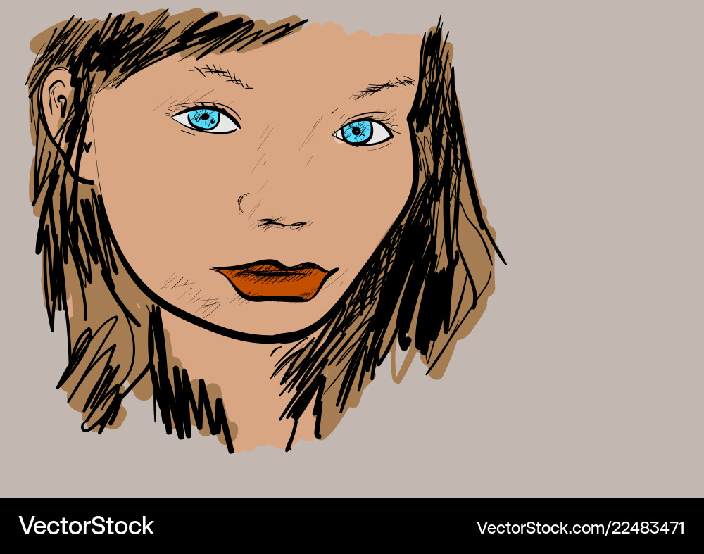 Face Royalty Free Vector Image - VectorStock
