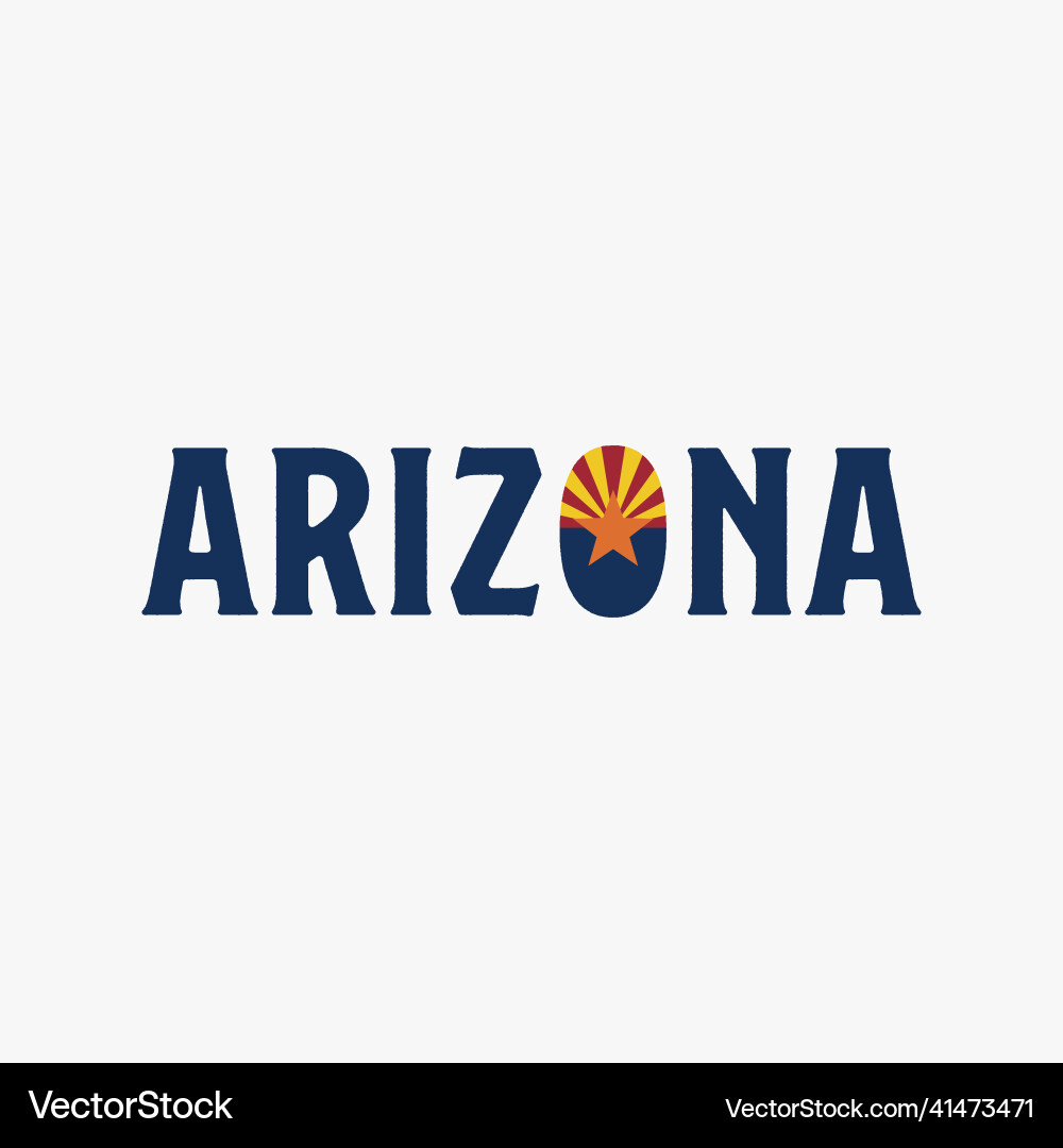Identical arizona design logo Royalty Free Vector Image