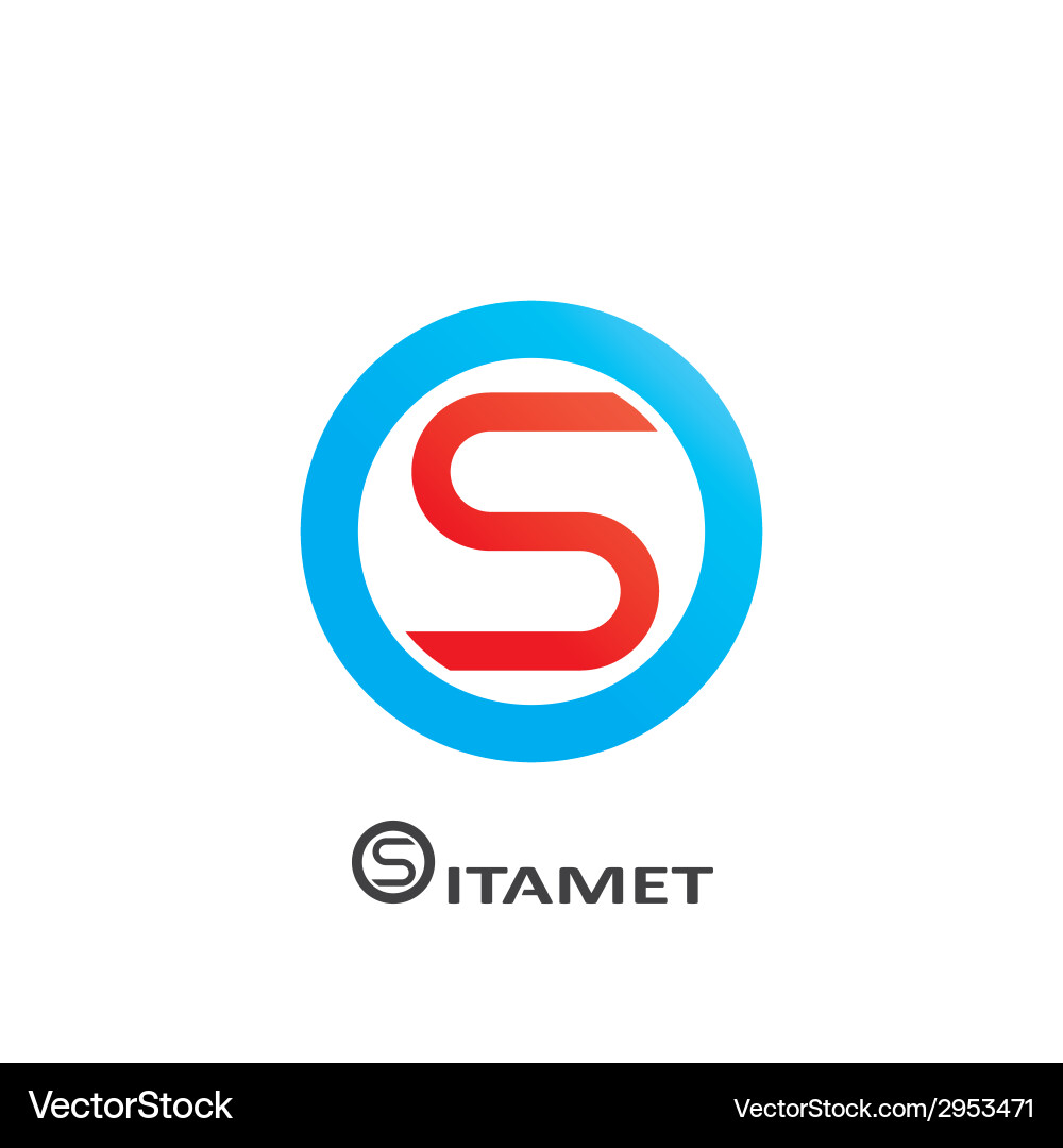 Symbol of letter s Royalty Free Vector Image - VectorStock