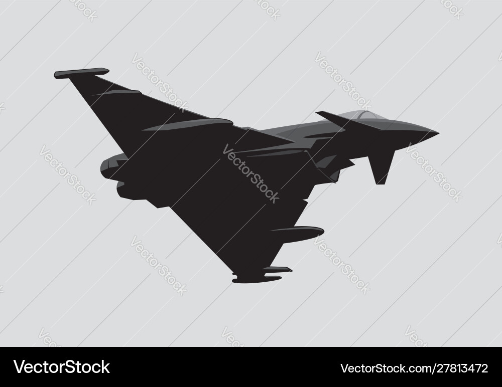 Eurofighter Typhoon Jet Royalty Free Vector Image