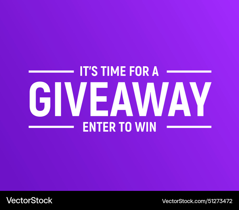 Giveaway raffle day poster design give away Vector Image Giveaway raffle day poster design give away Vector Image