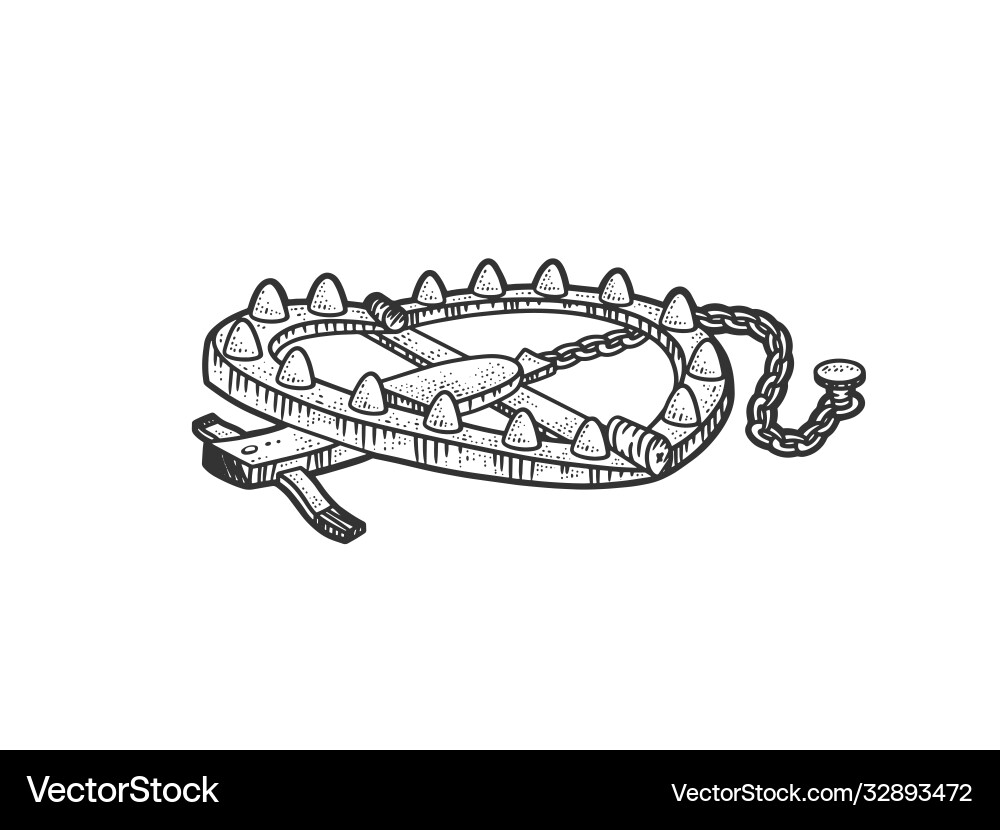 Vintage Trap Sketch Royalty Free Vector Image - VectorStock
