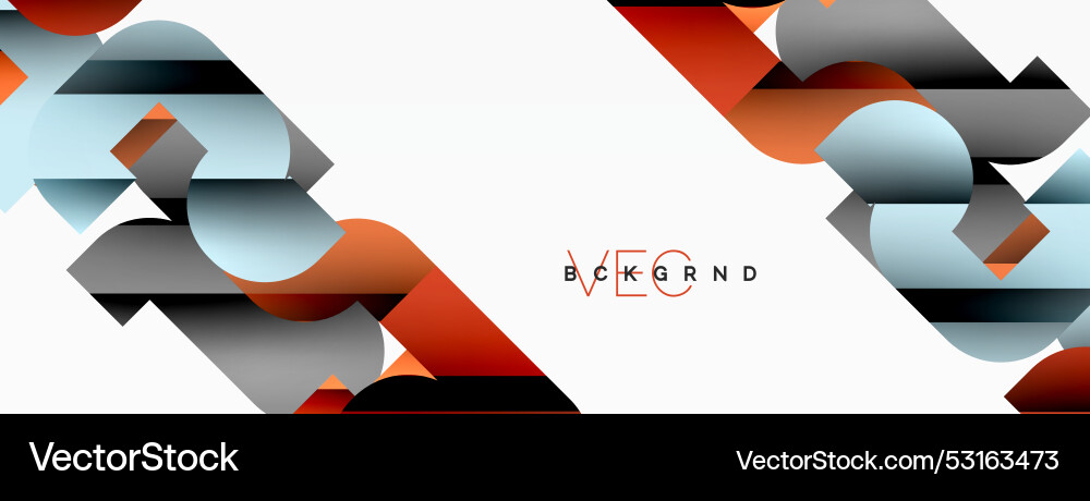 Abstract background colorful geometric curve Vector Image