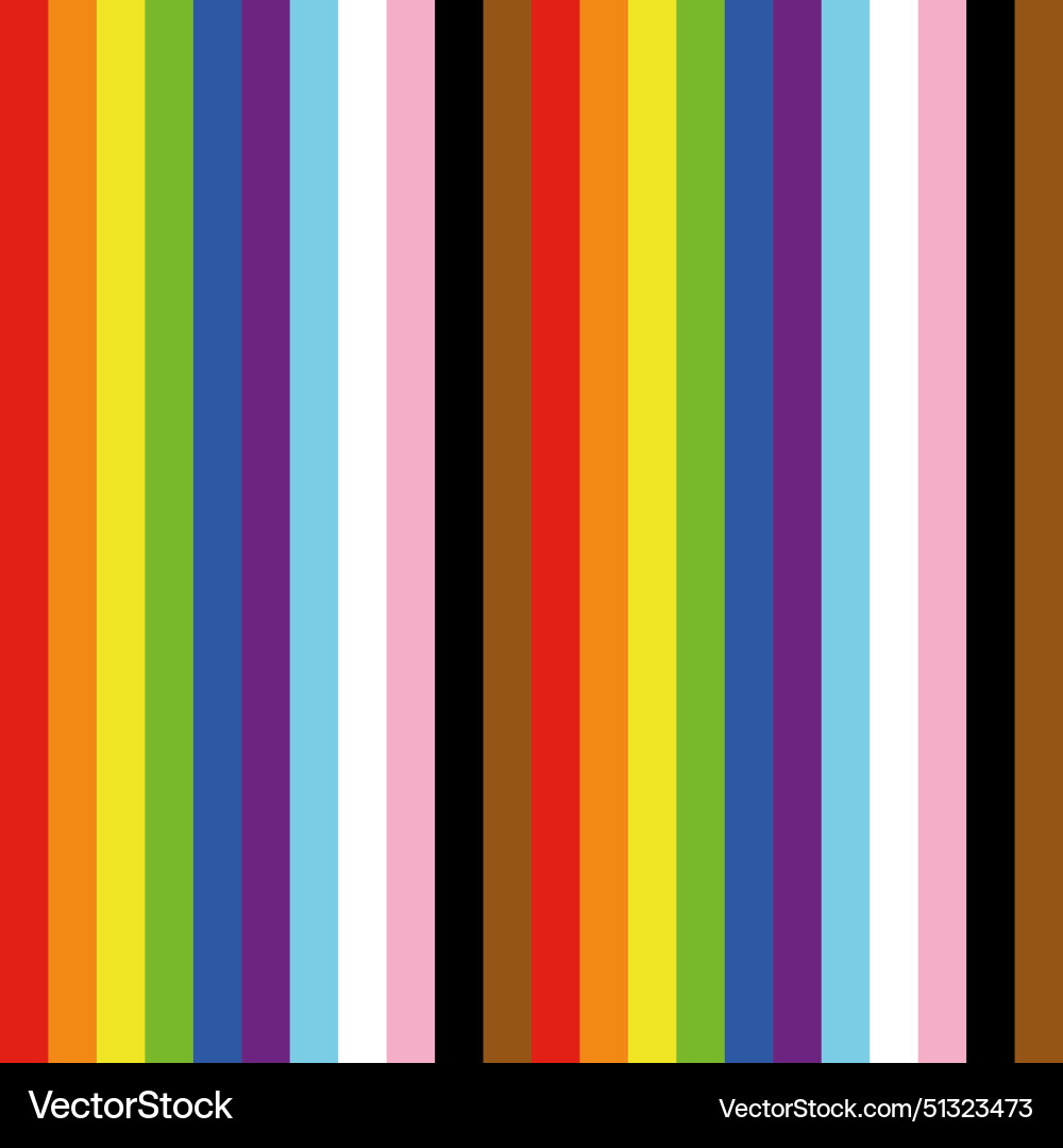 Lgbtq pride rainbow striped seamless pattern Vector Image