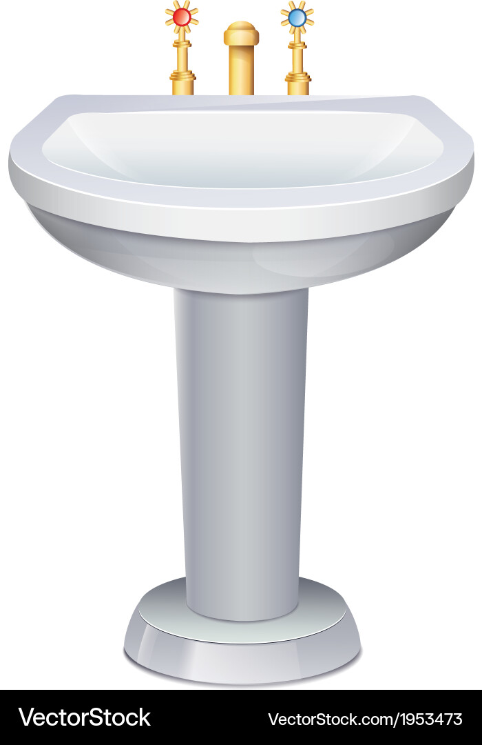 Washbasin Royalty Free Vector Image - VectorStock