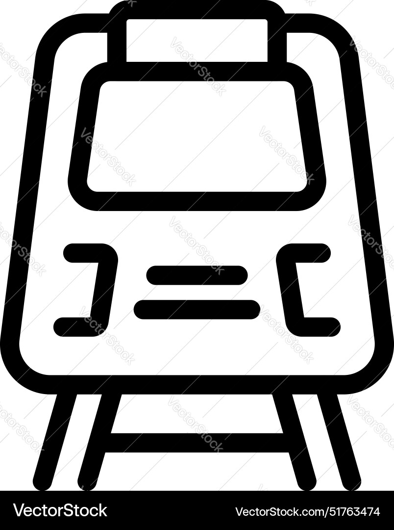 Front view train arriving station public transport