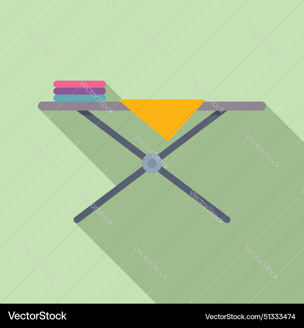 Modern ironing board with clothes Royalty Free Vector Image