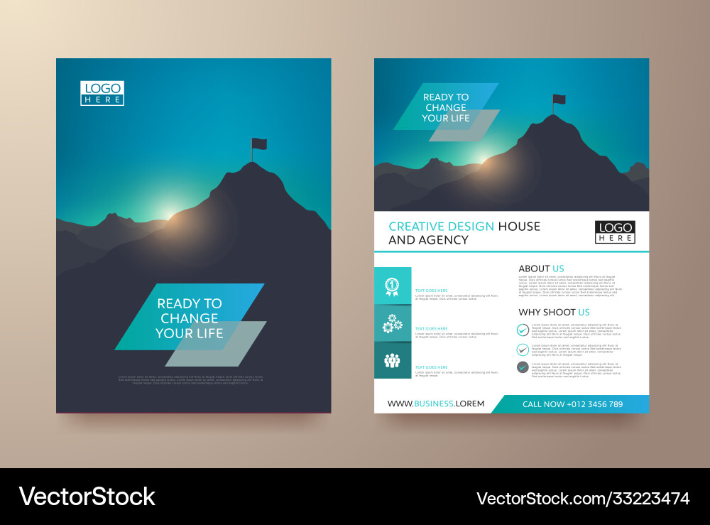 Report cover 60 Royalty Free Vector Image - VectorStock