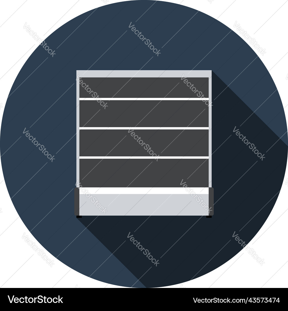 Supermarket showcase icon Royalty Free Vector Image
