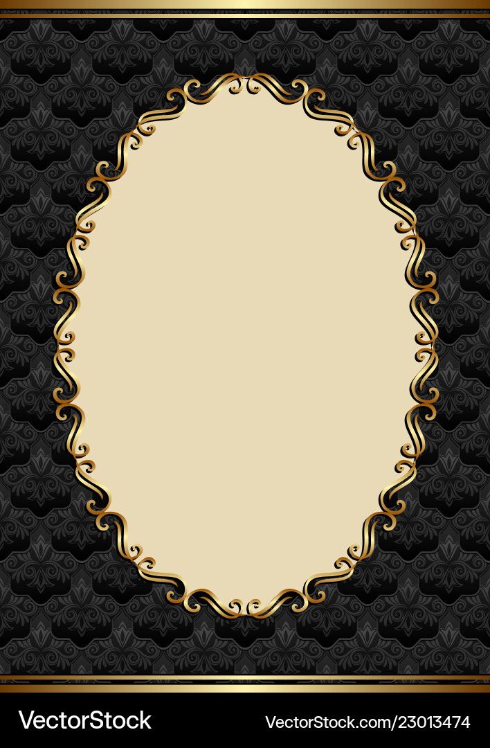 Vintage background with old-fashioned pattern Vector Image