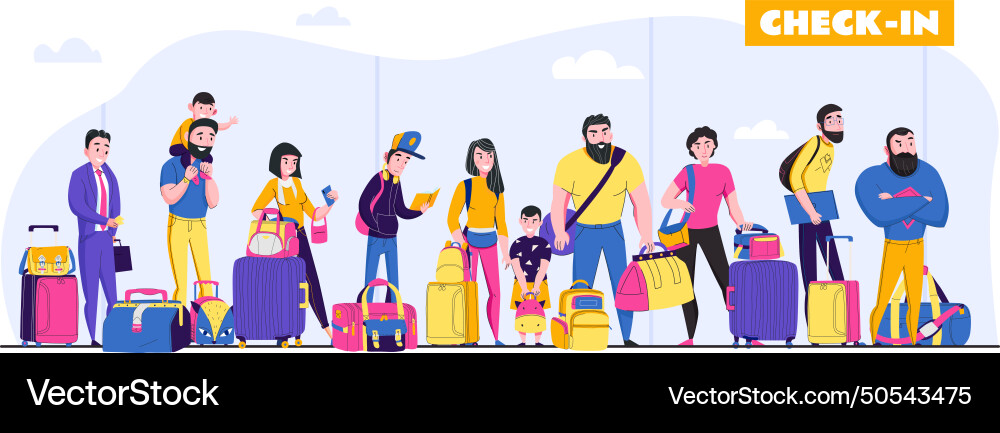 Family vacation Royalty Free Vector Image - VectorStock