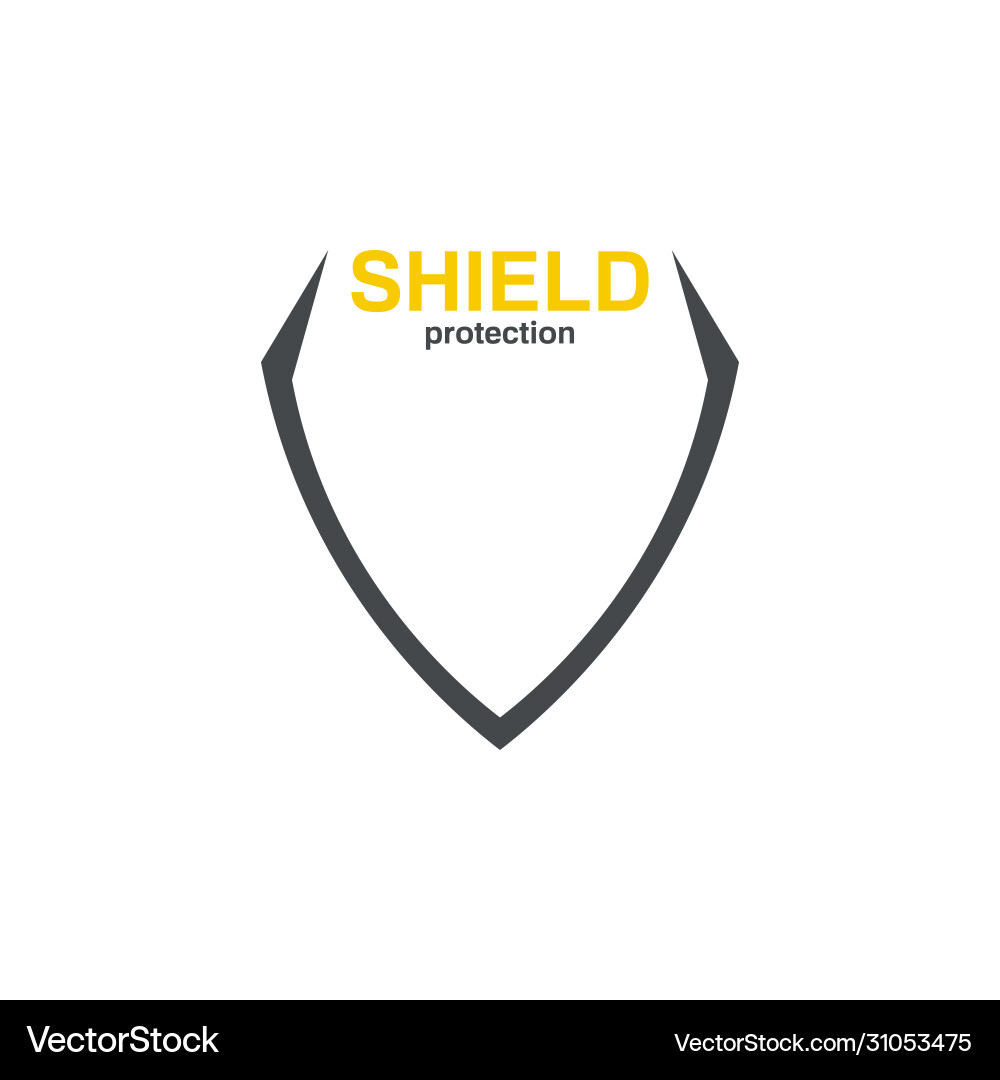 Logo shield Royalty Free Vector Image - VectorStock