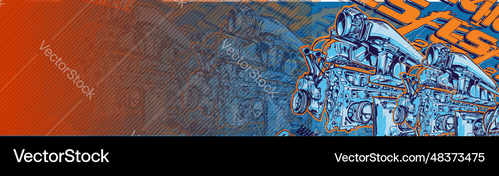Motor car livery design wrap premium fading Vector Image