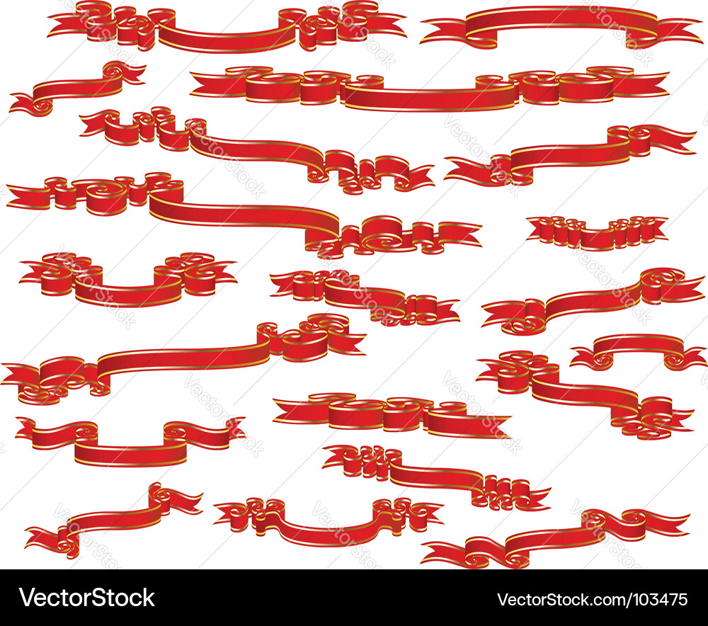 Tapes set Royalty Free Vector Image - VectorStock