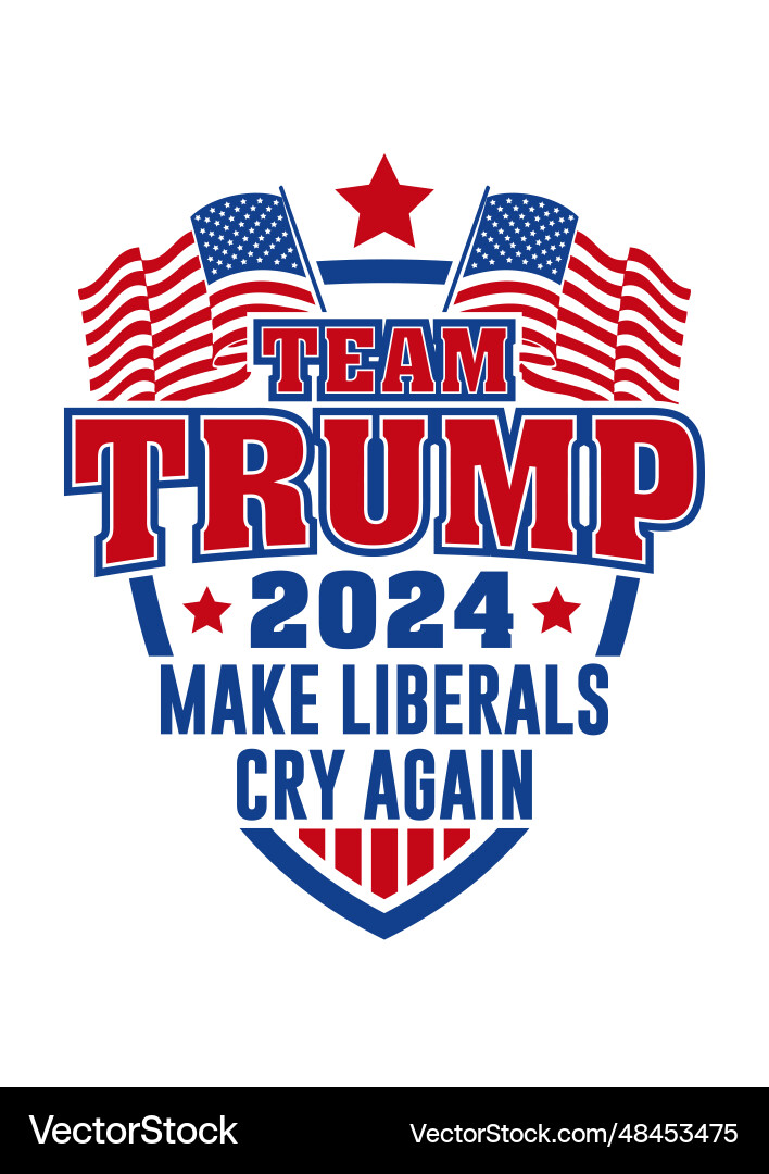Team trump Royalty Free Vector Image - VectorStock