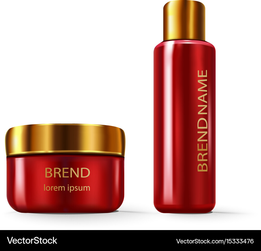 A realistic style of red Royalty Free Vector Image