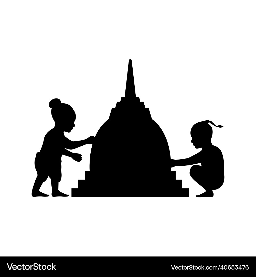 Black silhouette design with isolated white Vector Image