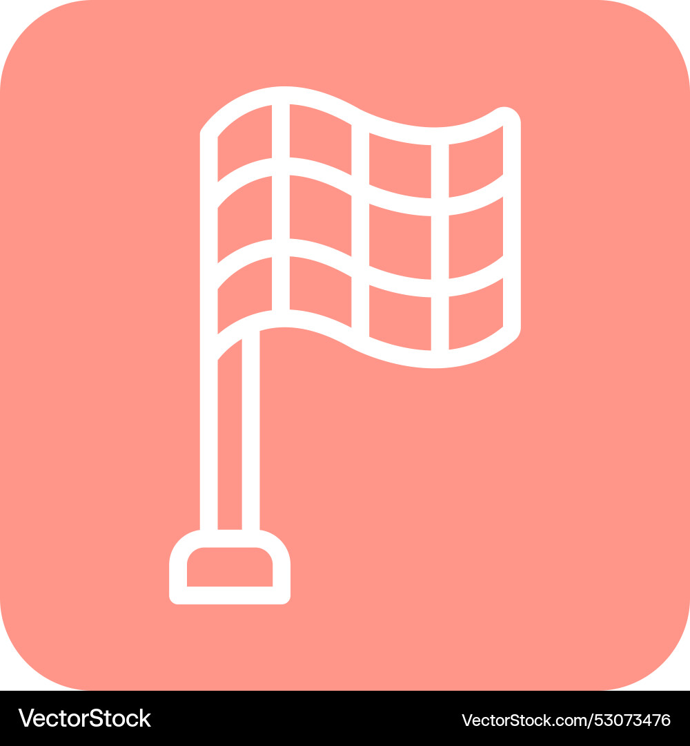 Checkered flag icon design Royalty Free Vector Image