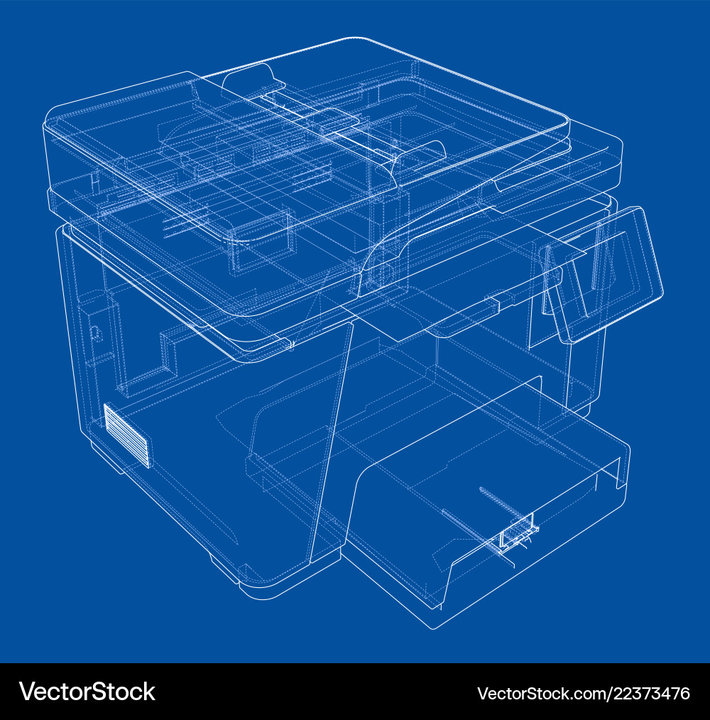 Printer concept Royalty Free Vector Image - VectorStock