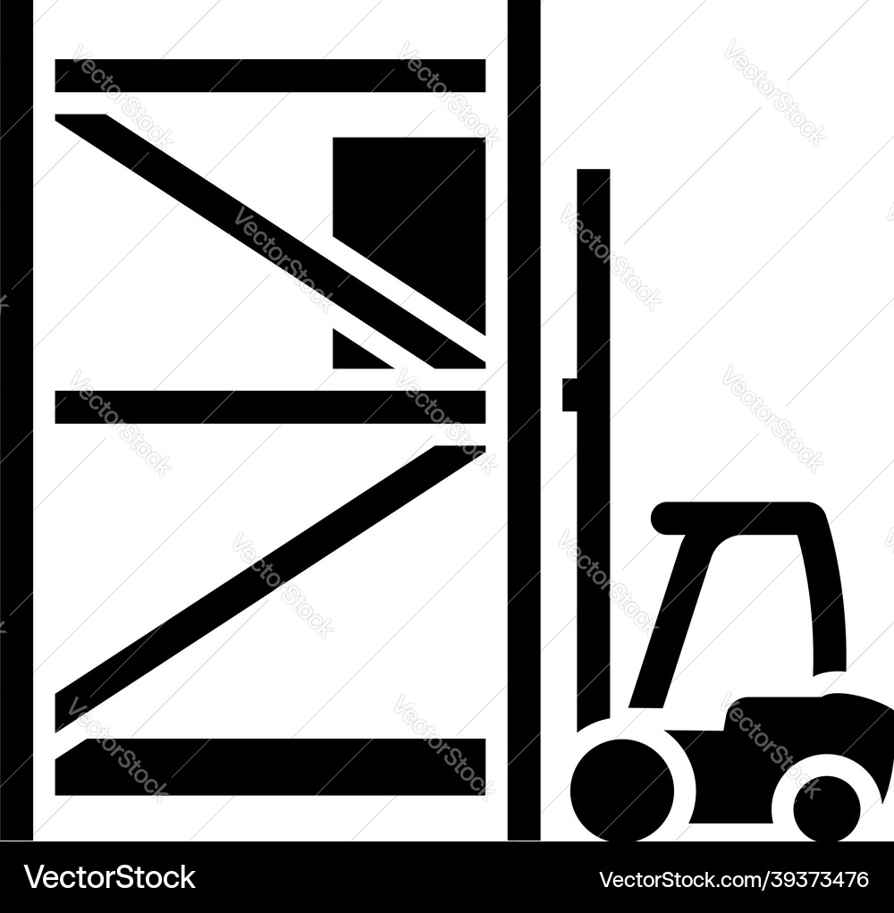 Warehouse forklift icon Royalty Free Vector Image