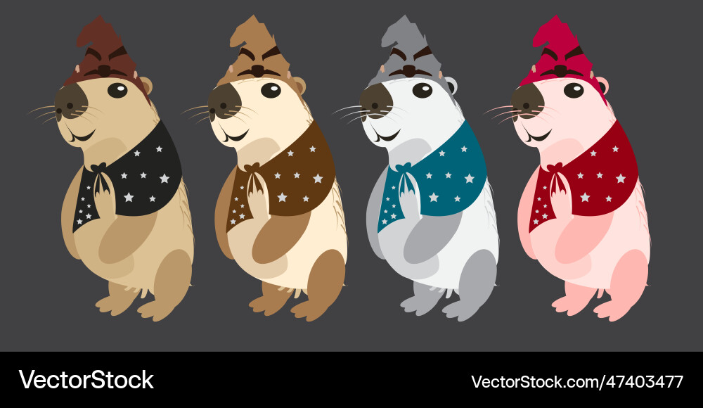 Capybara cartoon icon cute Royalty Free Vector Image