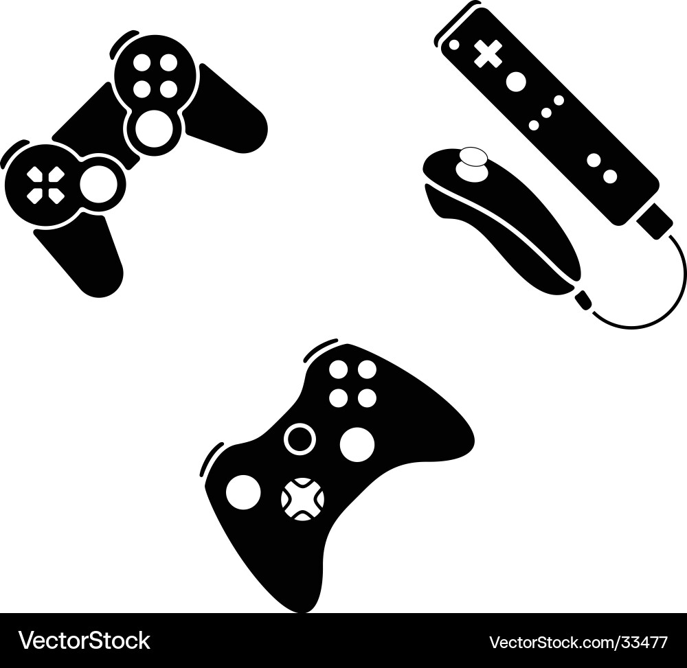 Game pads Royalty Free Vector Image - VectorStock