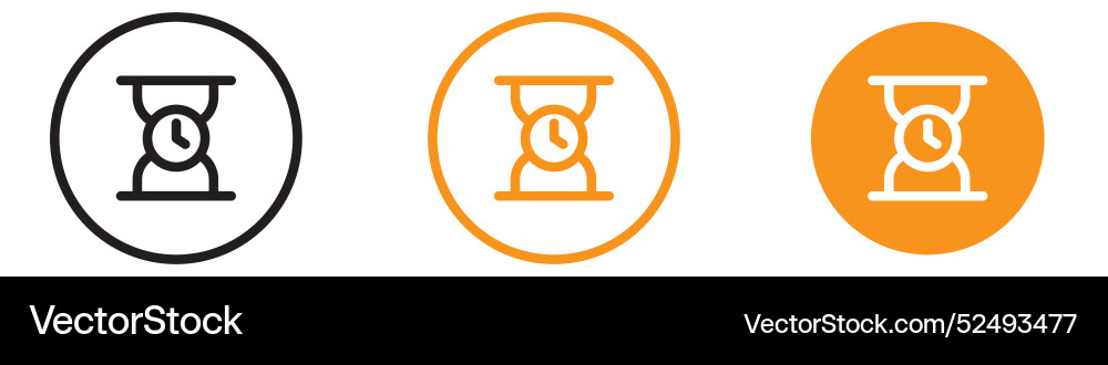 Patient wait icon for time management Royalty Free Vector