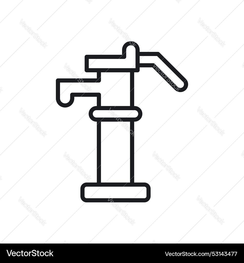 Water pump icon symbol on white background Vector Image