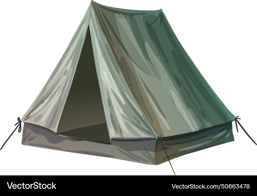 A simple camping tent Royalty Free Vector Image