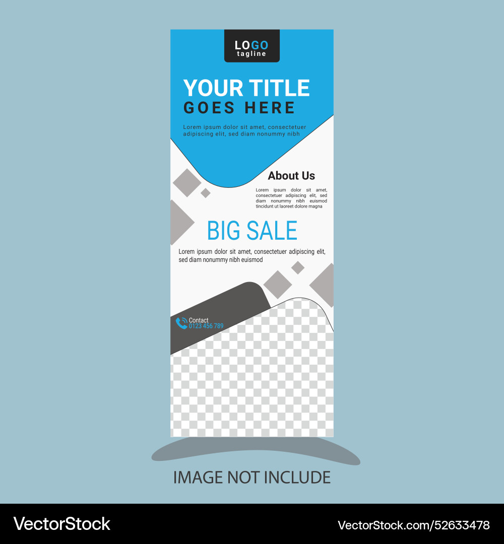 Creative x banner design template Royalty Free Vector Image