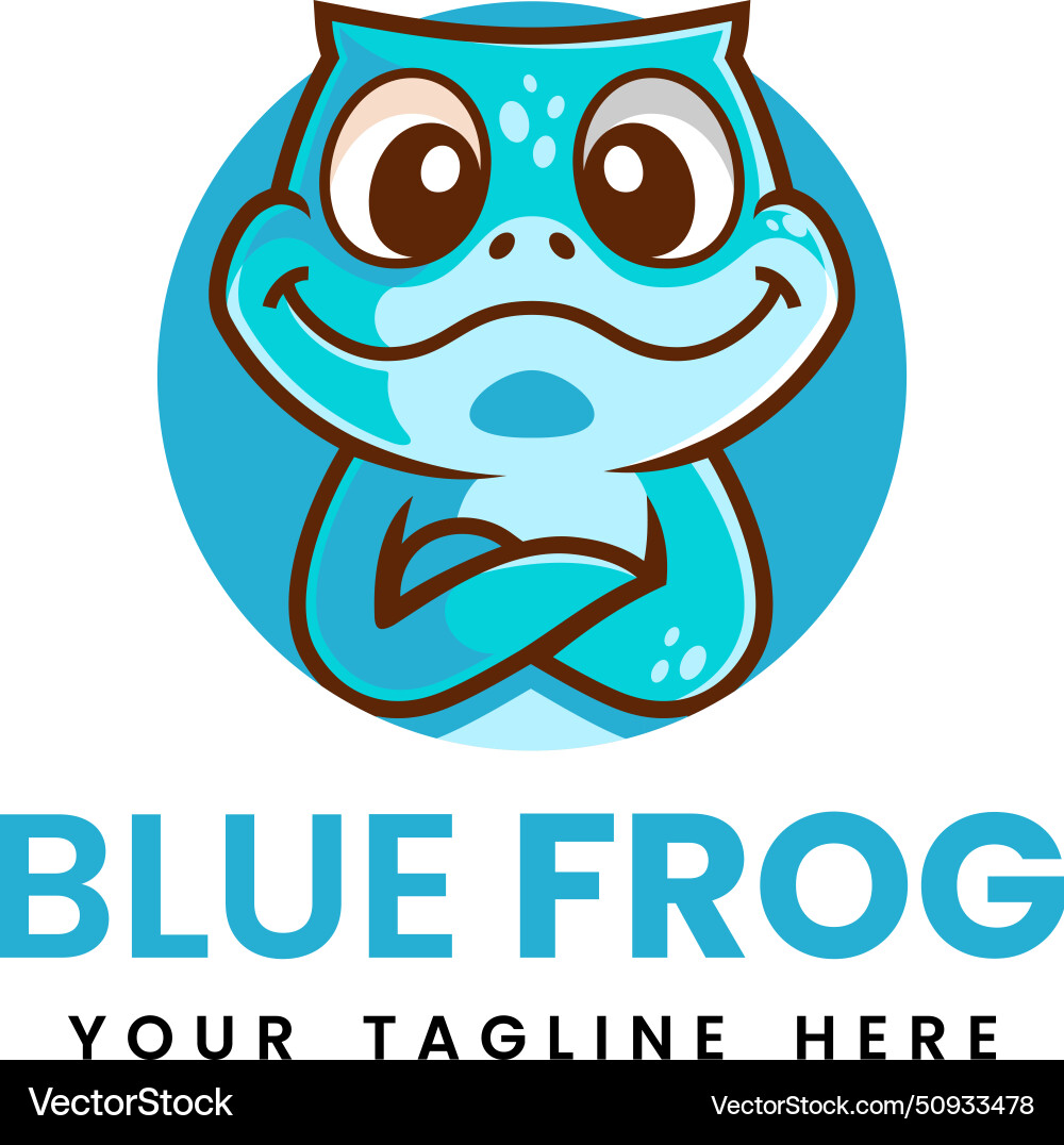 Frog logo Royalty Free Vector Image - VectorStock