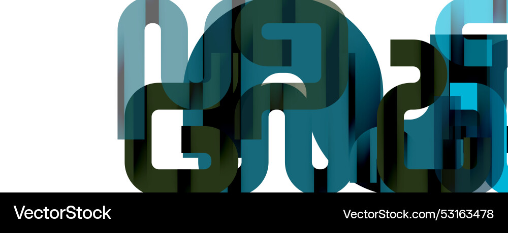 Lines abstract letter style design background Vector Image