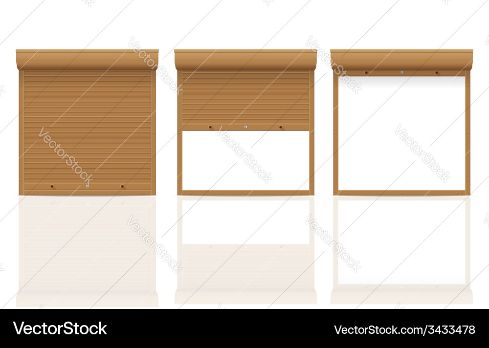 Rolling shutters 12 Royalty Free Vector Image - VectorStock