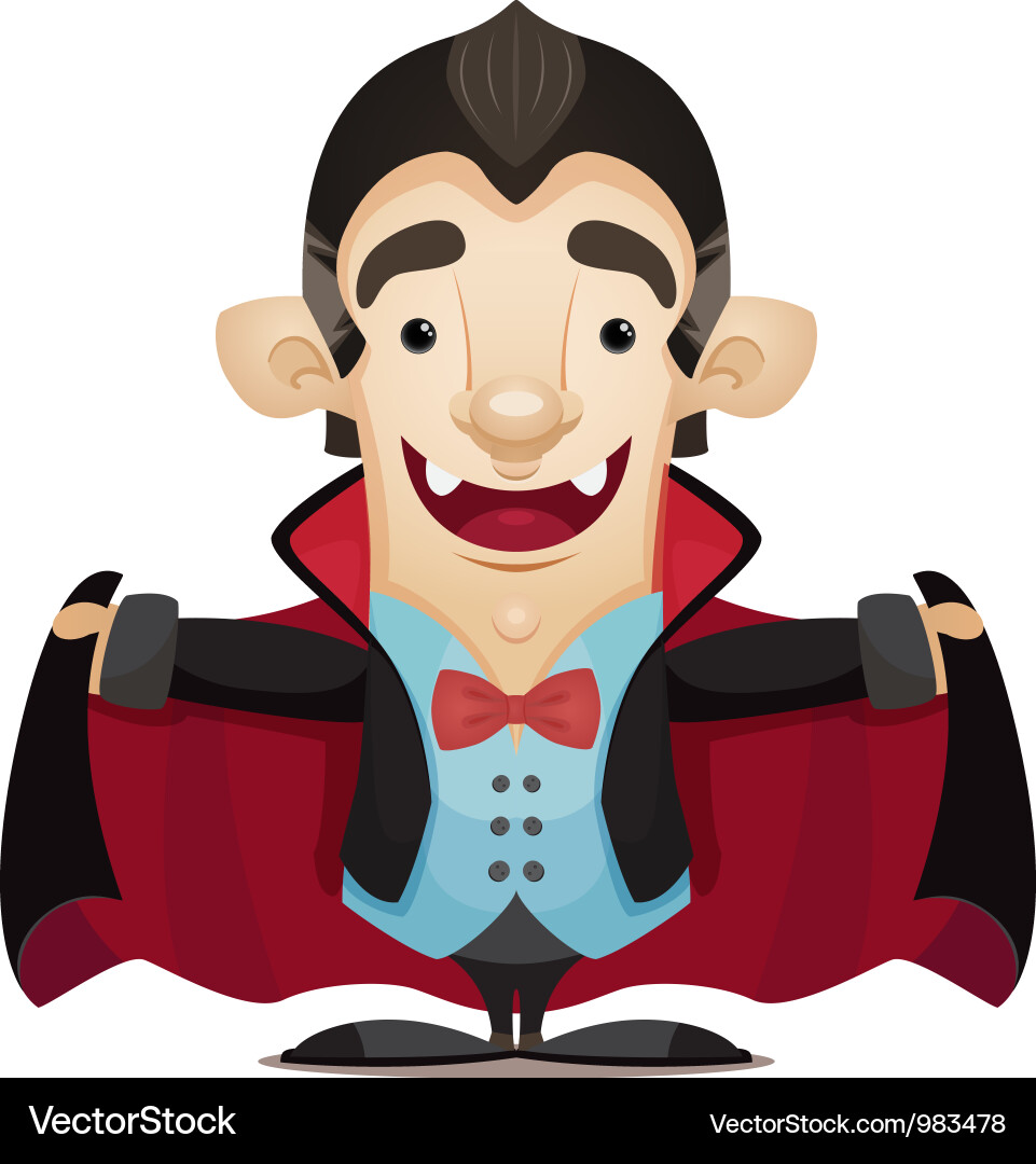 Smiling Vampire Royalty Free Vector Image - VectorStock