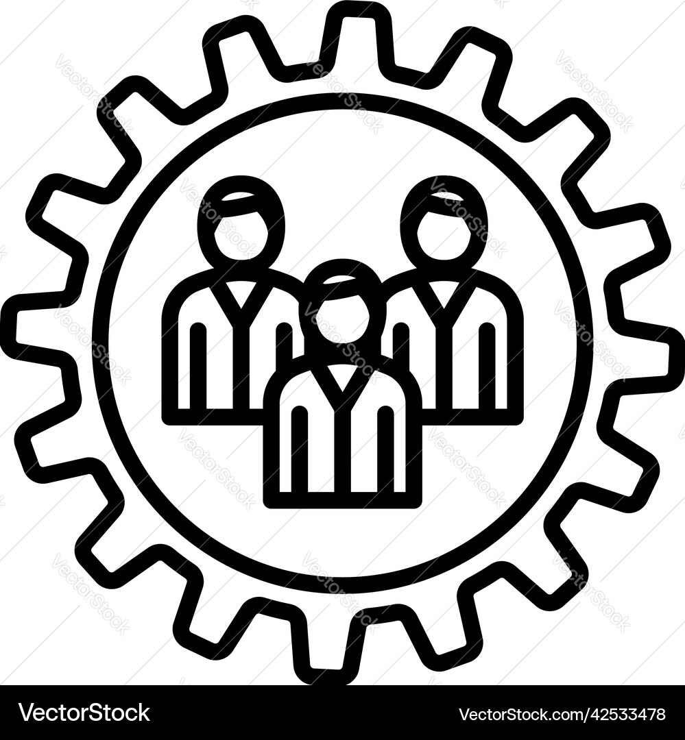 Teamwork icon Royalty Free Vector Image - VectorStock