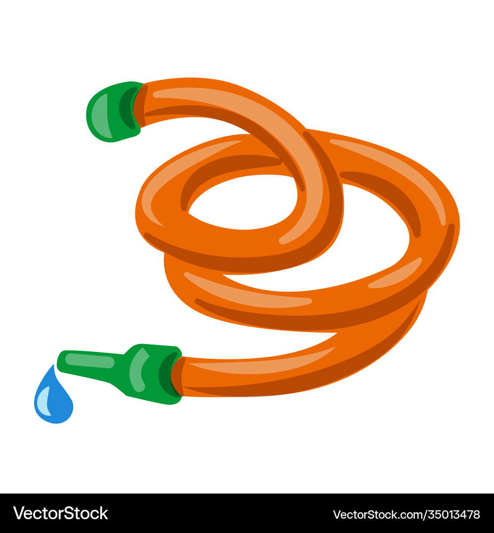 Watering hose Royalty Free Vector Image - VectorStock