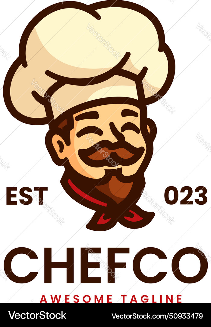 Chefico logo Royalty Free Vector Image - VectorStock