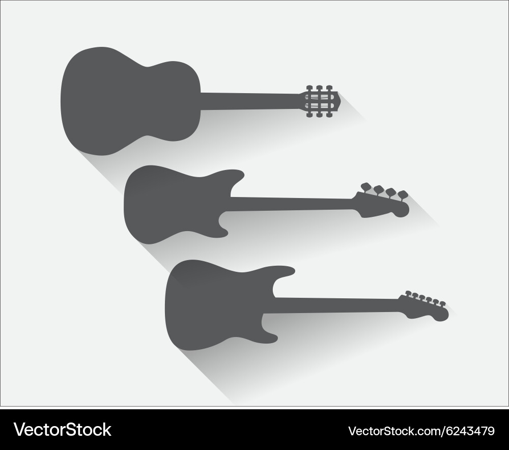 Guitars Royalty Free Vector Image - VectorStock