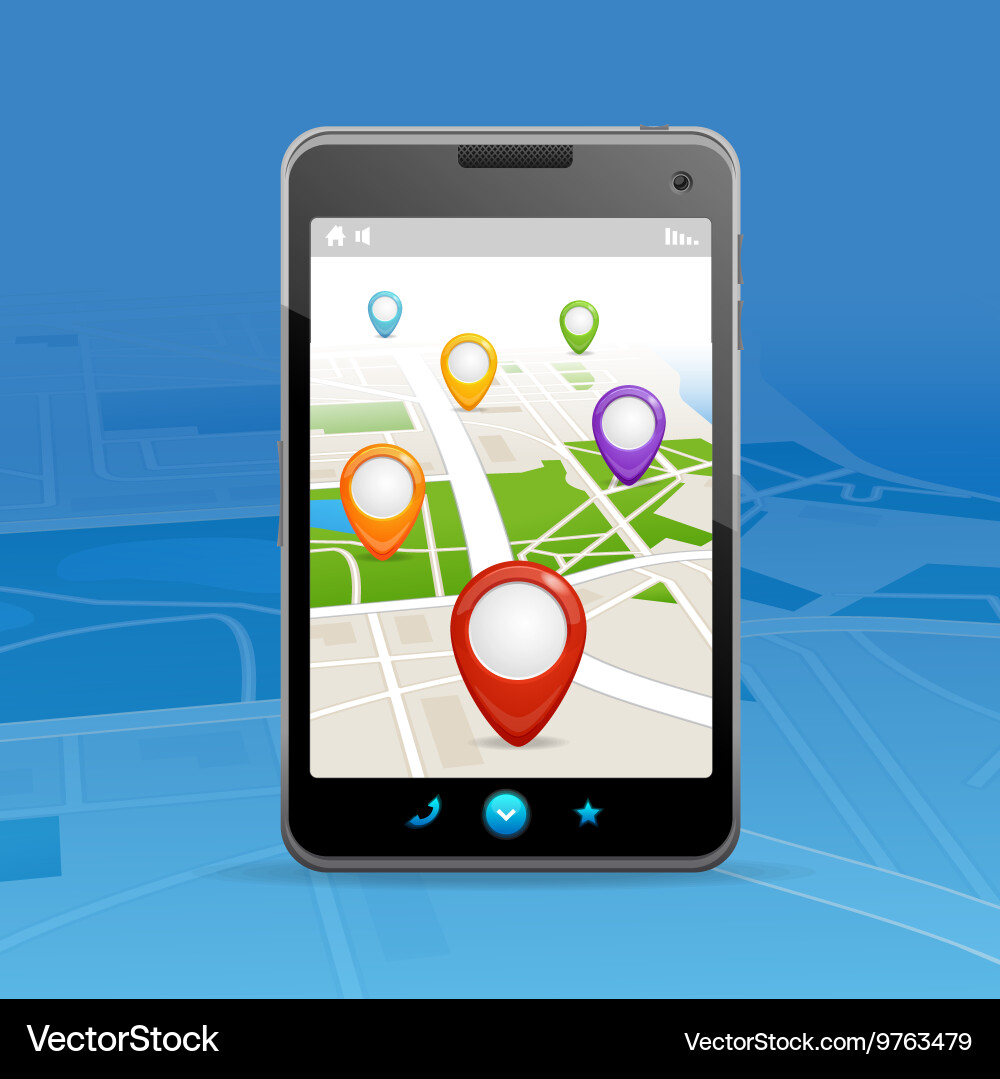 Navigation concept Royalty Free Vector Image - VectorStock