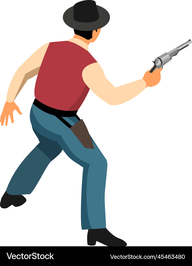 Cowboy isometric Royalty Free Vector Image - VectorStock
