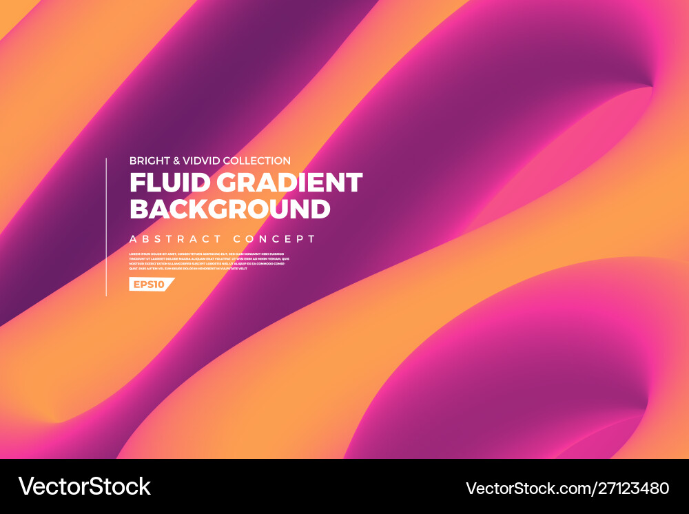 Fluid gradient background Royalty Free Vector Image