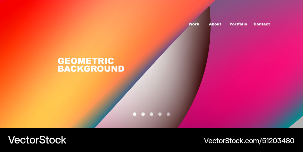 Geometric background with gradient colors in Vector Image