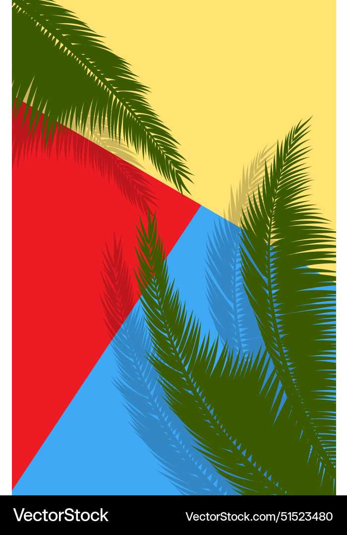 Summer rest abstract poster Royalty Free Vector Image