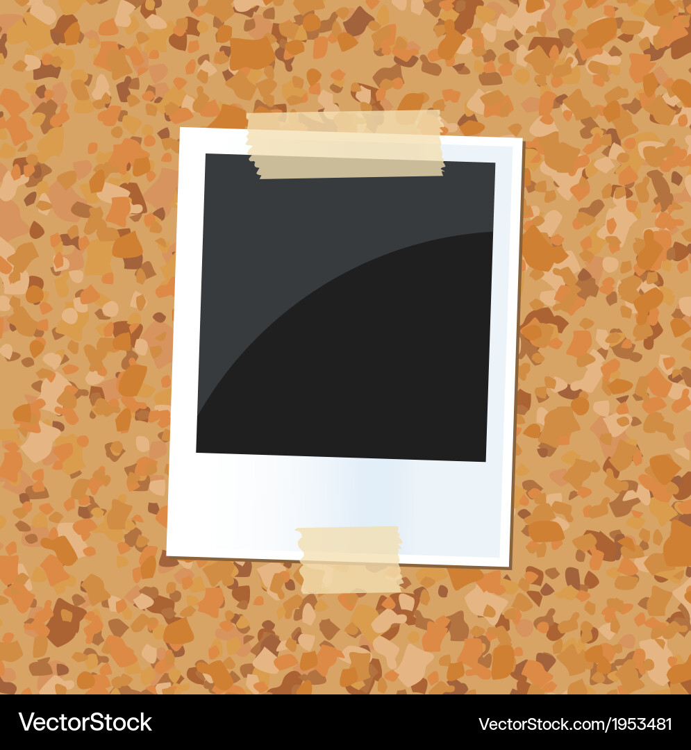 Board with a photo Royalty Free Vector Image - VectorStock
