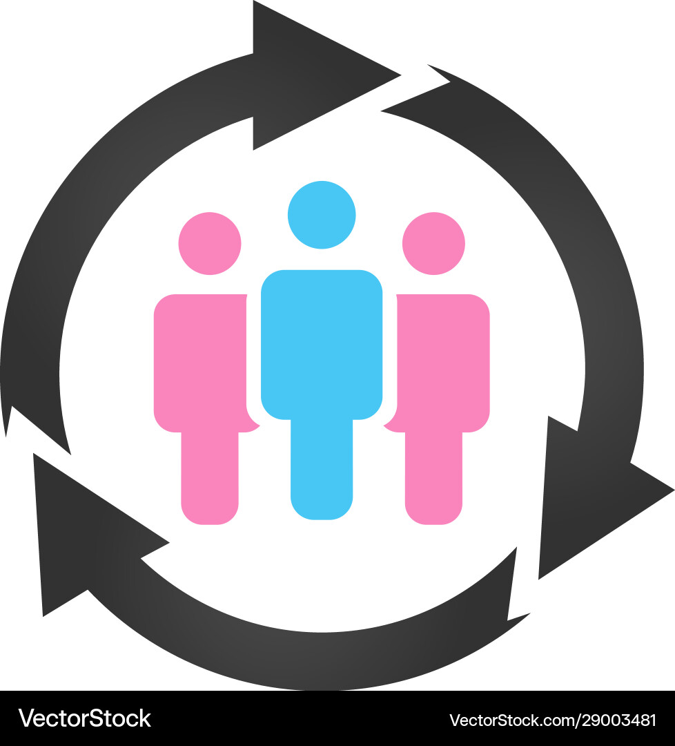 Customer Relationship Management Icon Royalty Free Vector