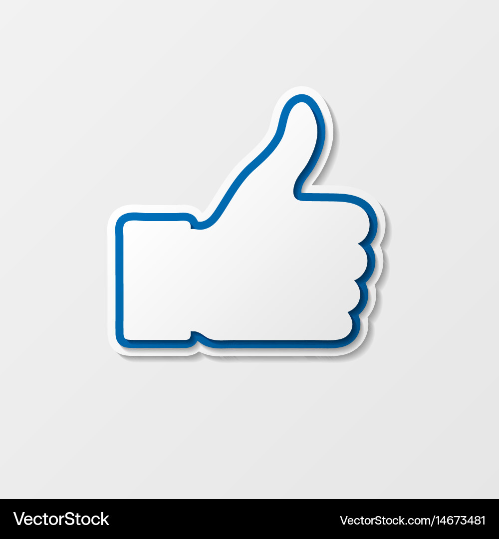 Human like hand Royalty Free Vector Image - VectorStock